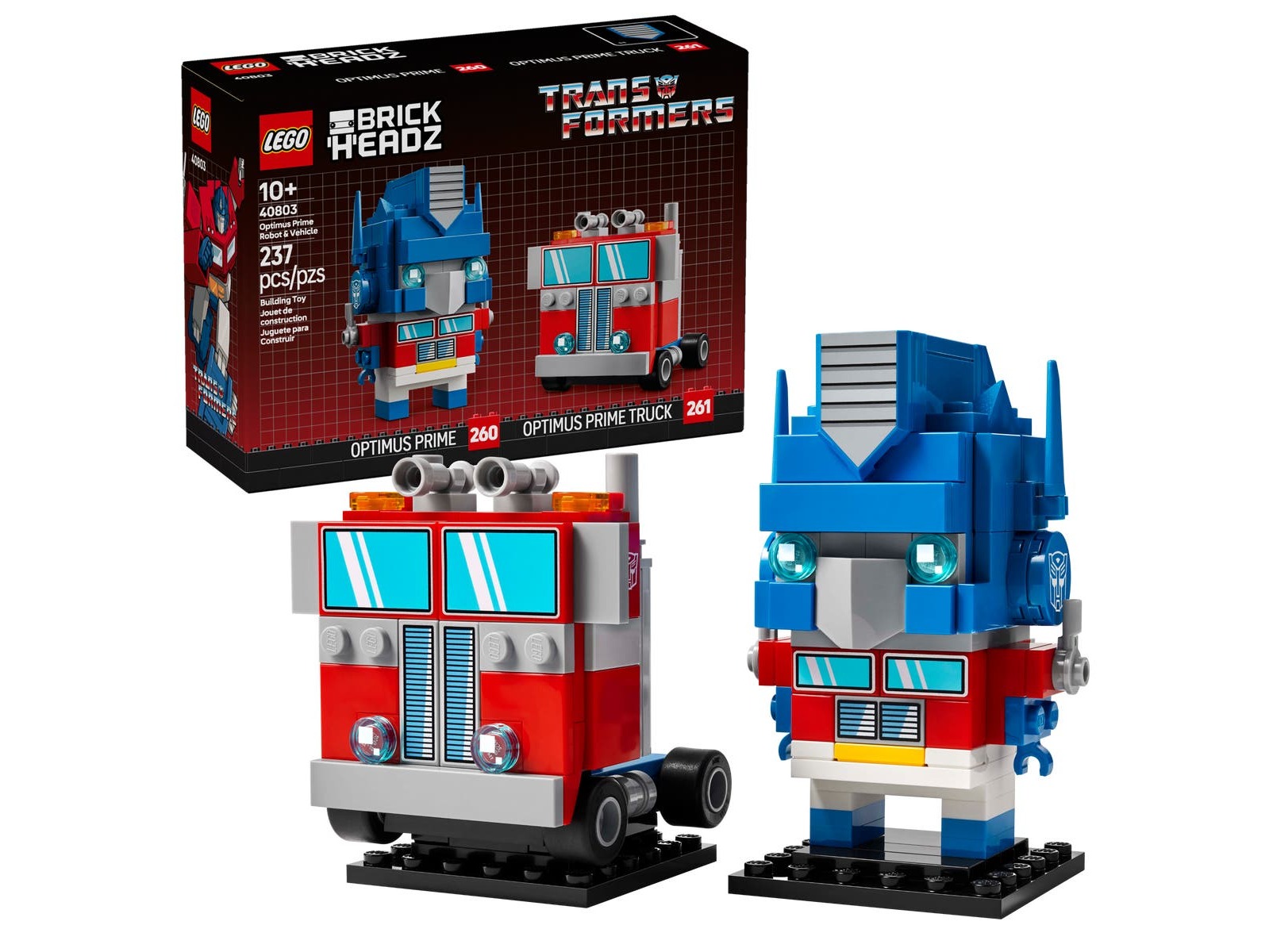 LEGO 40803 Robot a vozidlo Optimus Prime – BrickHeadz novinka 2025 ...