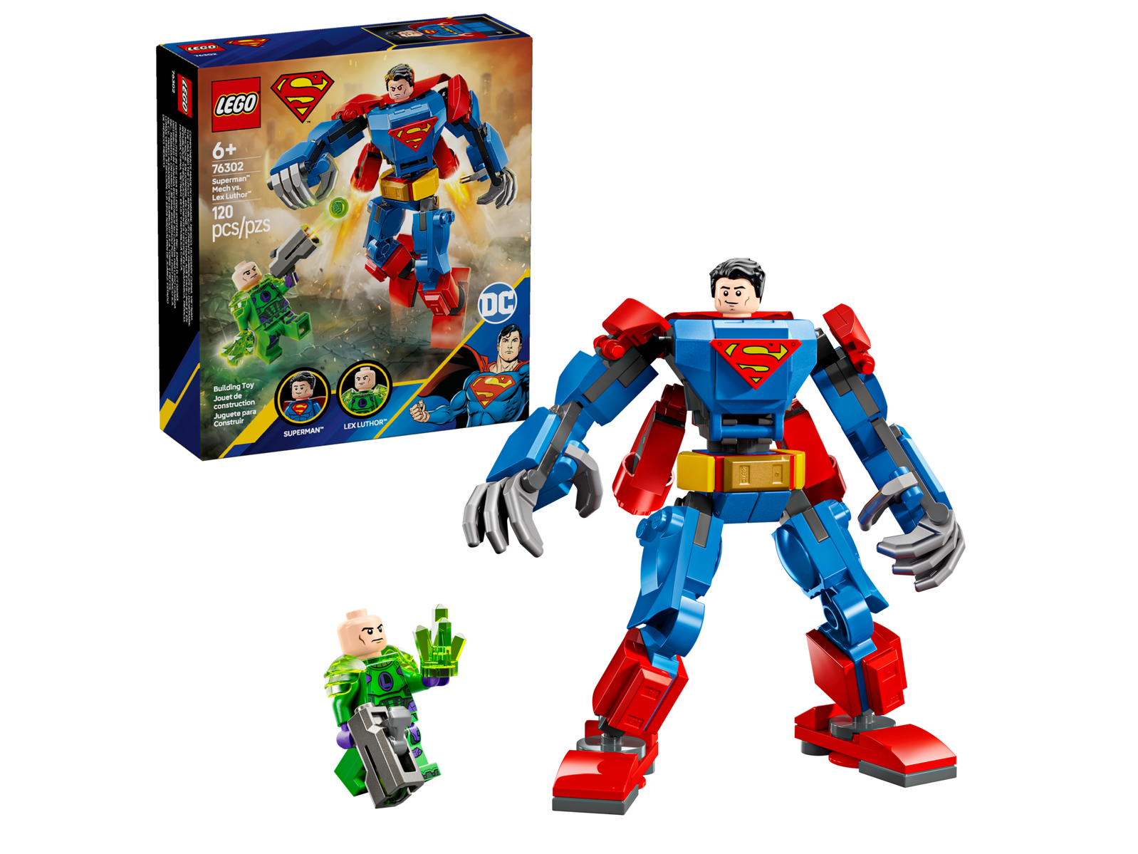 LEGO 76302 Superman Mech vs. Lex Luthor – návrat ikon DC | Bricksacek.cz